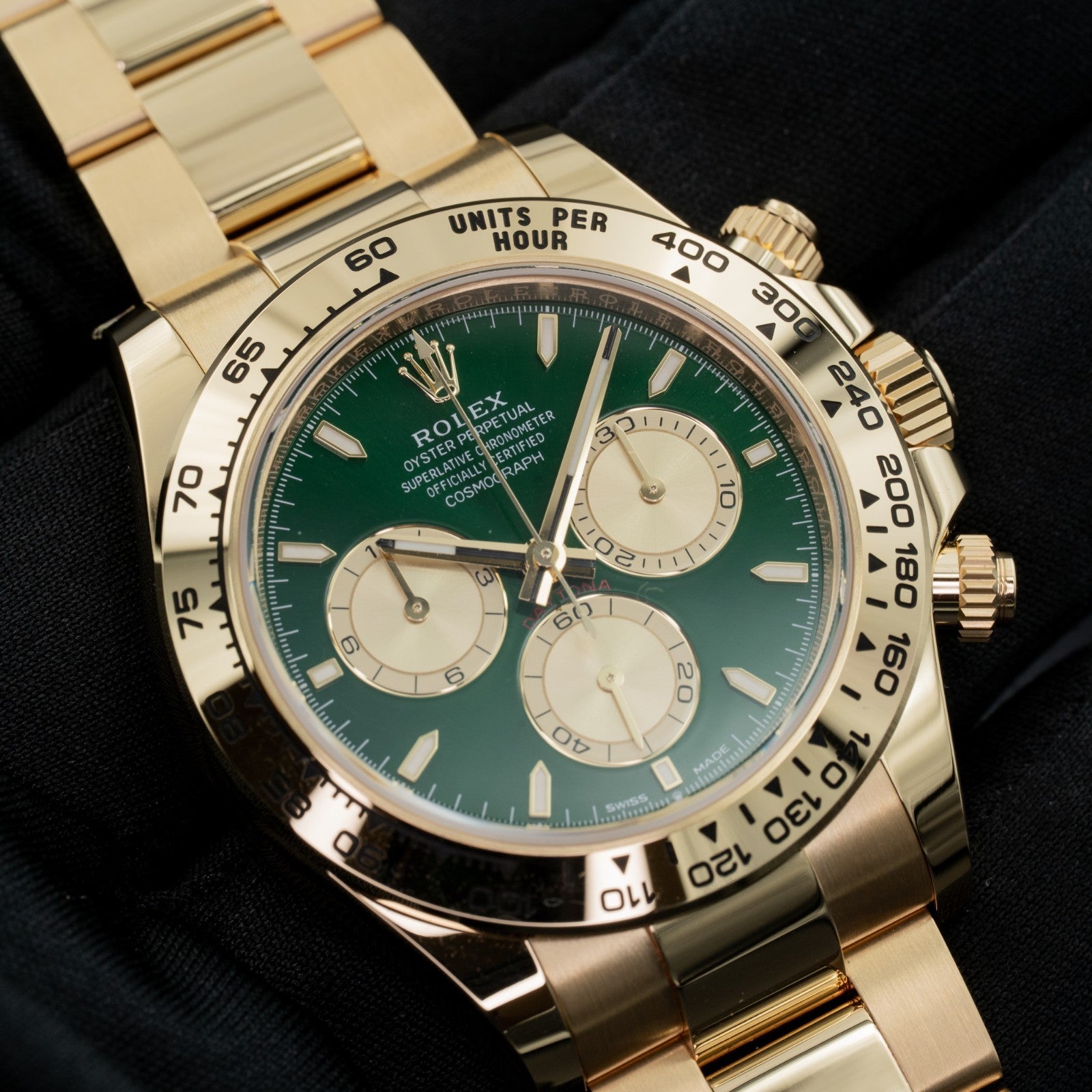 Rolex Cosmograph Daytona | 126508 | Yellow Gold & Green Dial | John Ma ...
