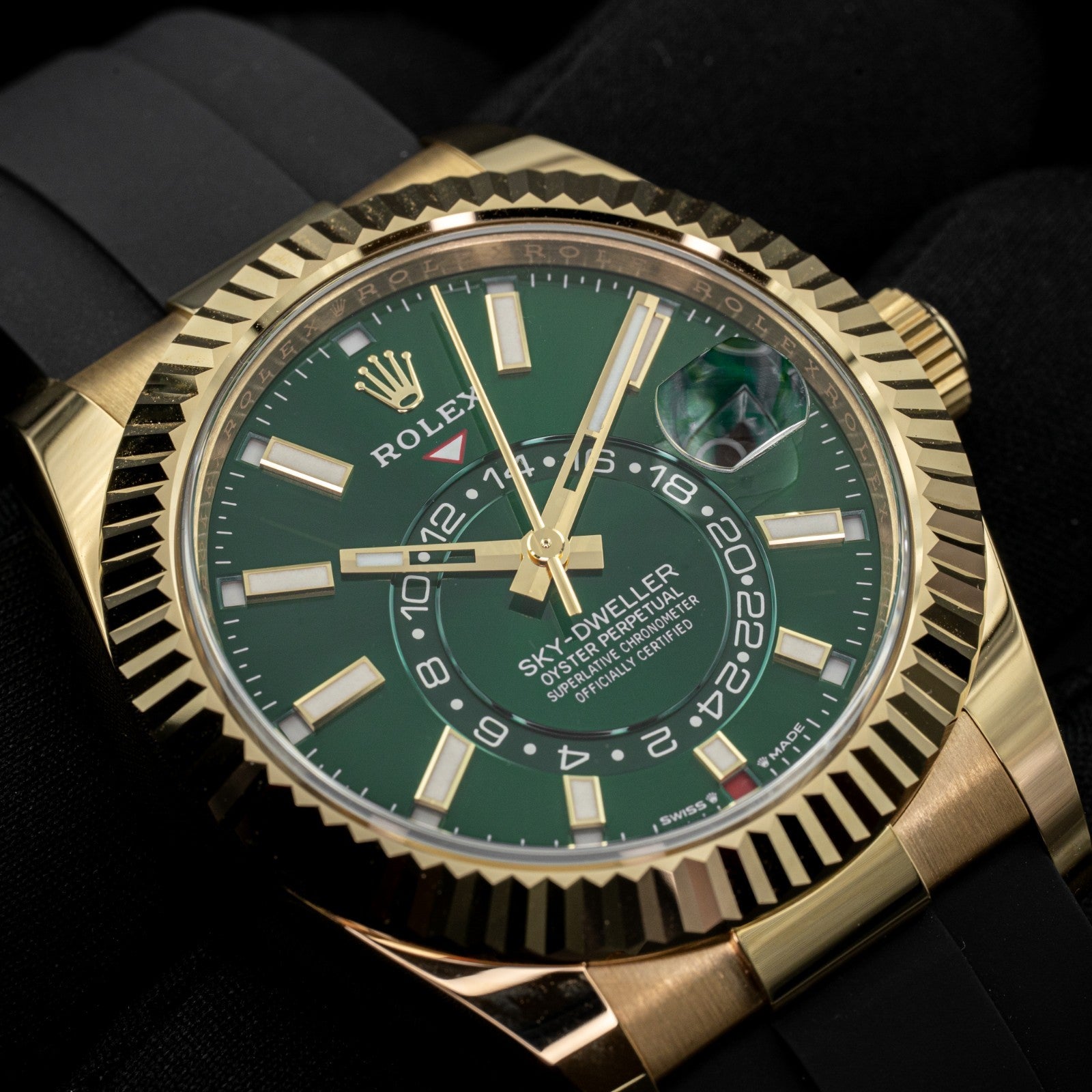 Rolex Sky-Dweller | Green Dial | Ref 336238 | Yellow gold - Rocky ...