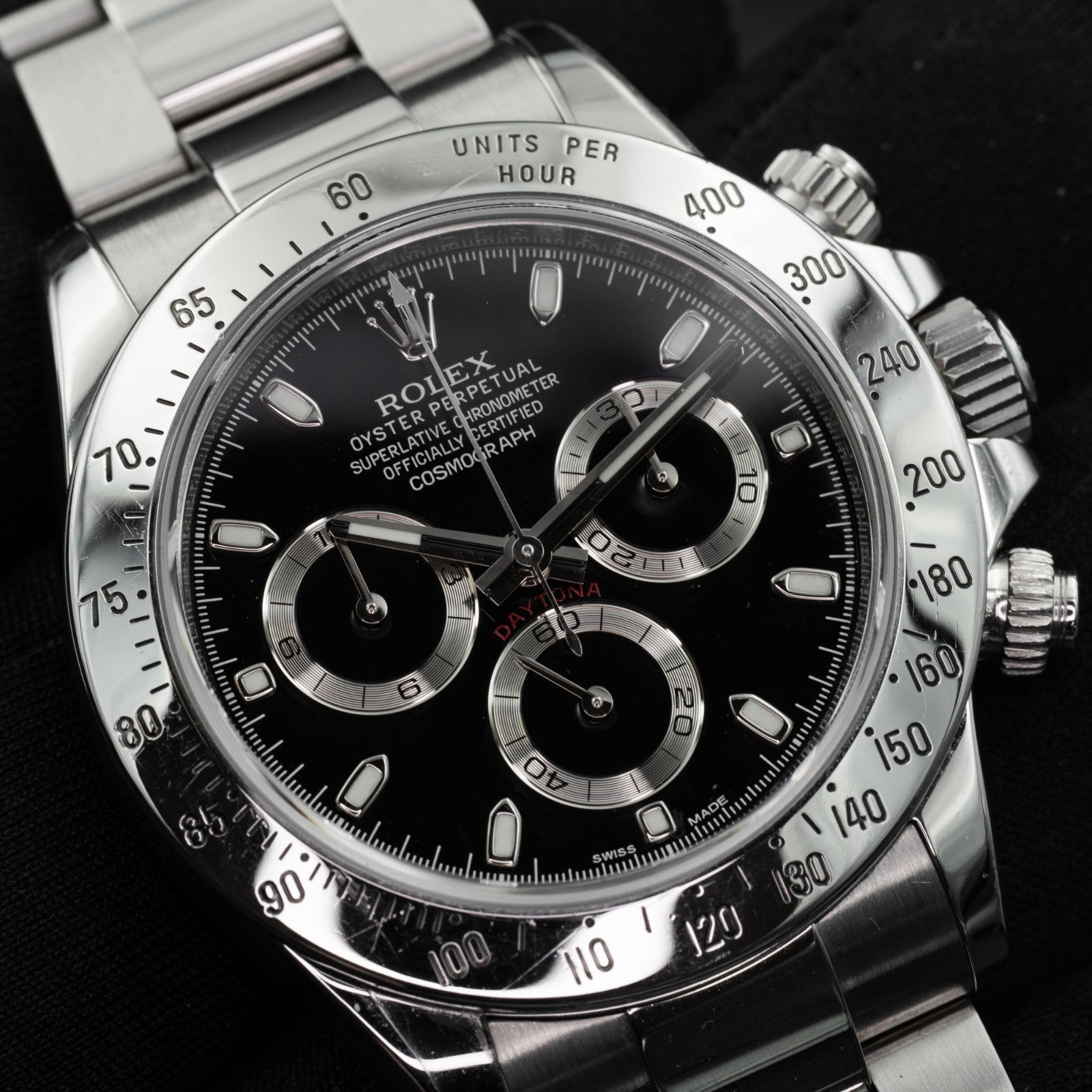 Rolex Daytona | Ref 116520 | Black Dial | Rare APH Dial | Box & Manual ...
